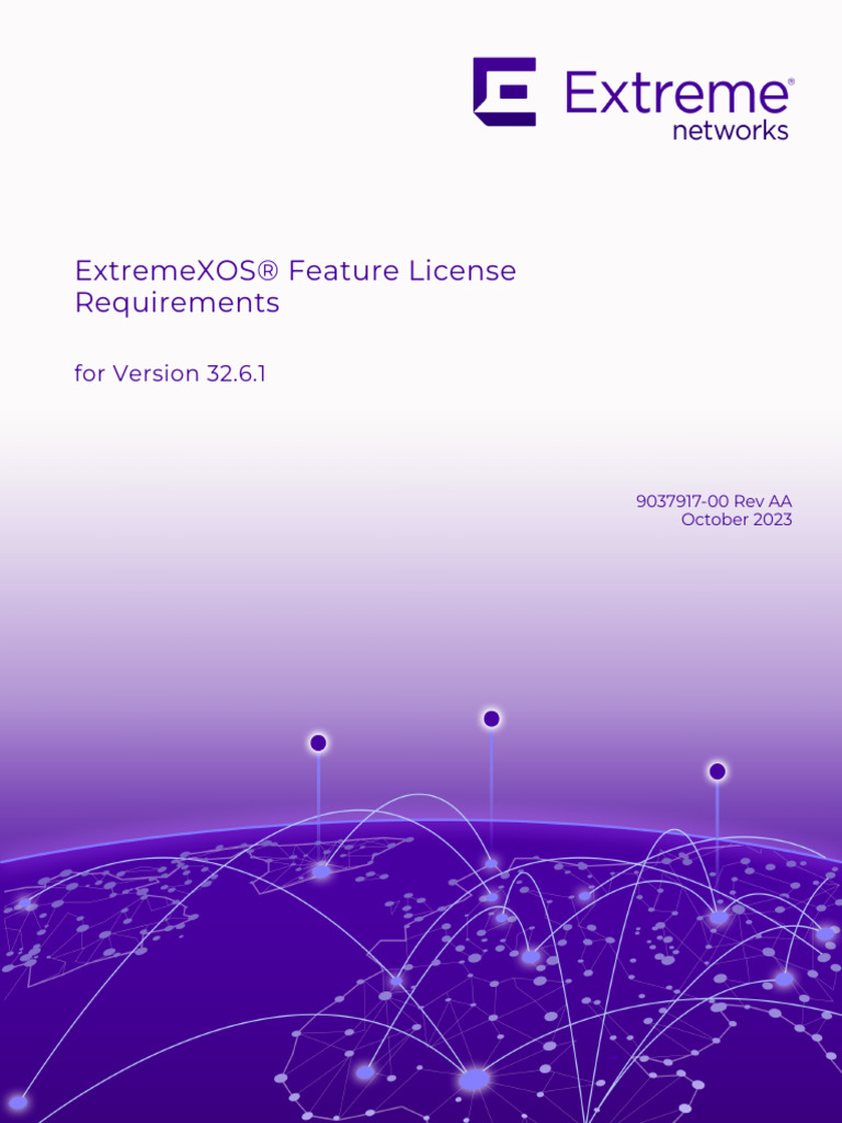 EXOS Feature License Requirements 32.6.1 | PDF
