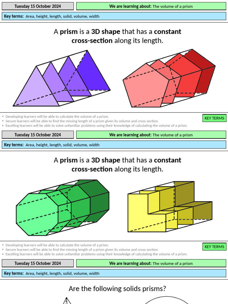 Volume-of-prisms-TES | PDF