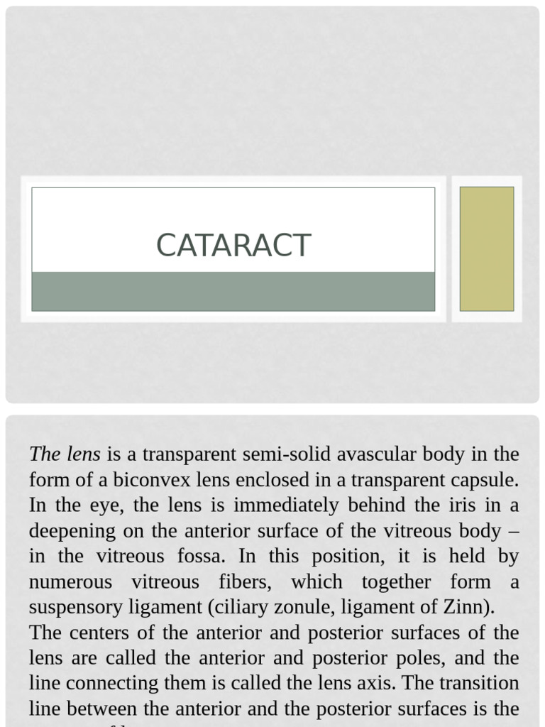 Cataract | PDF