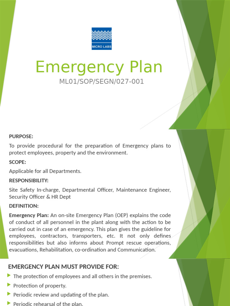 Emergency Plan | PDF
