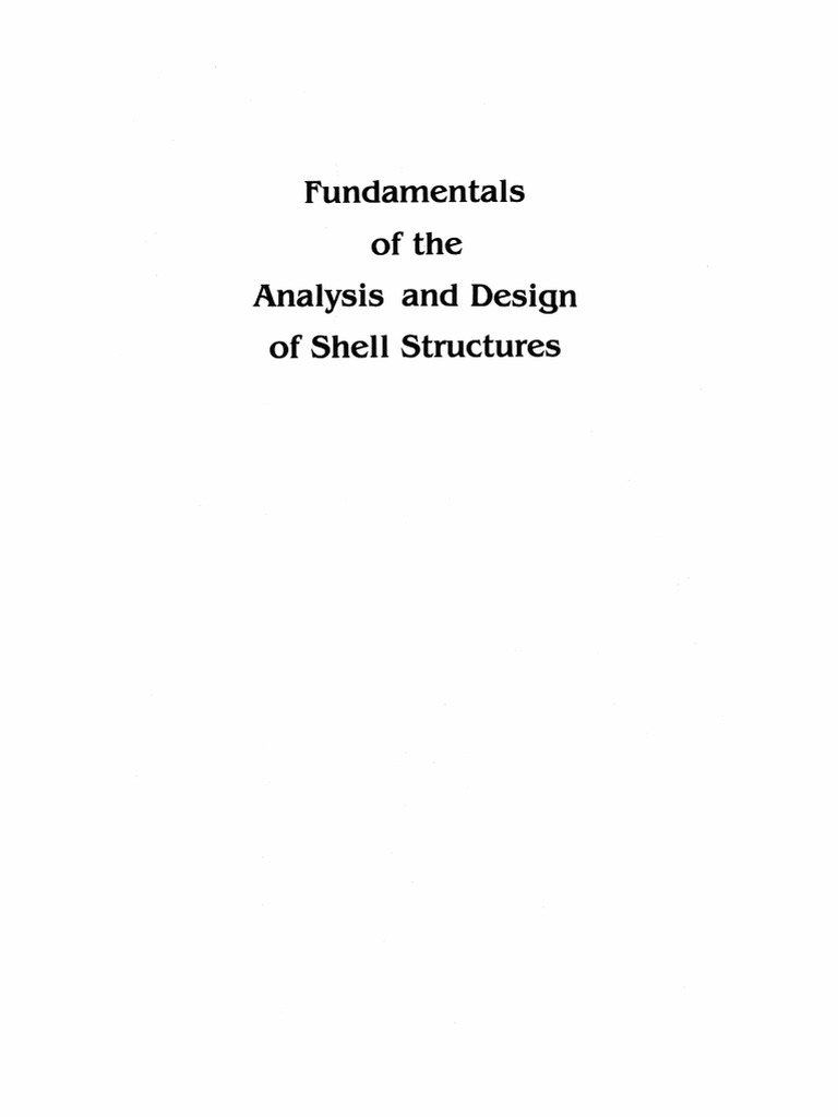 Fundamentals of The Analysis and Design of Shell Structures by Kelkar ...