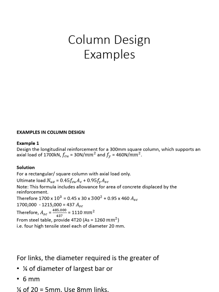 Column Design - 2 | PDF