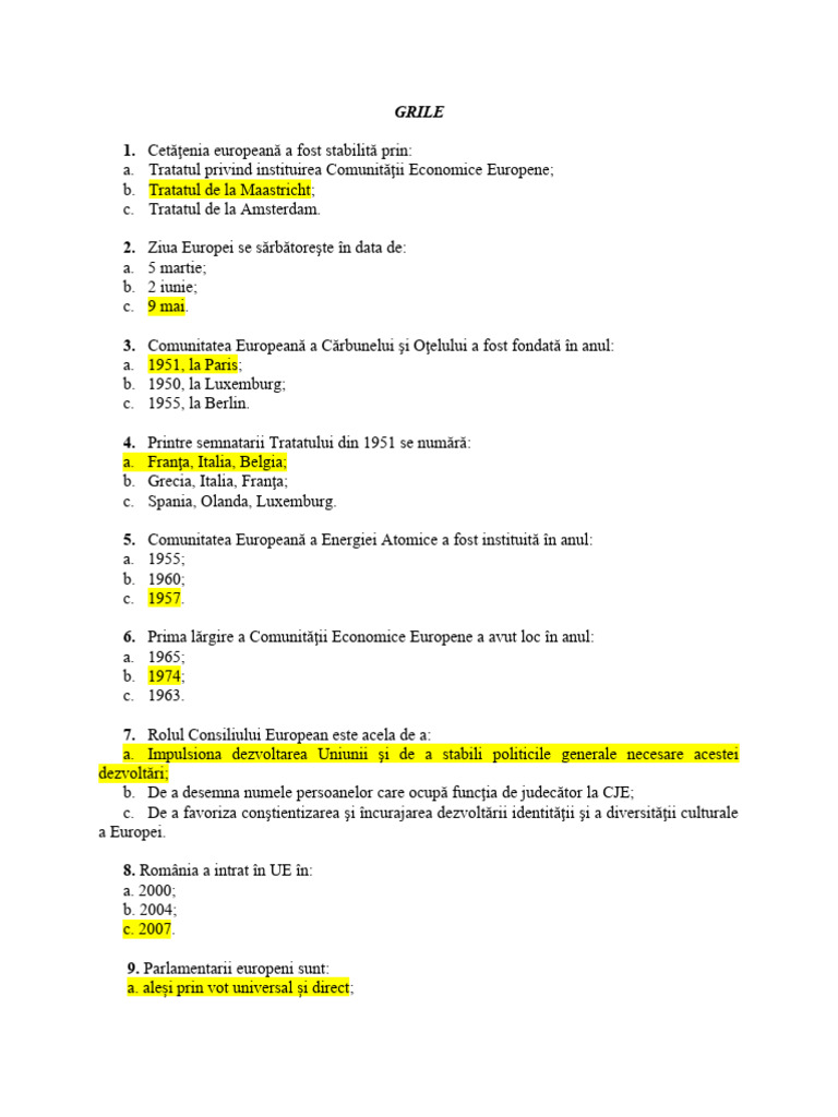 Pdf24 Merged Grile Uniunii | PDF