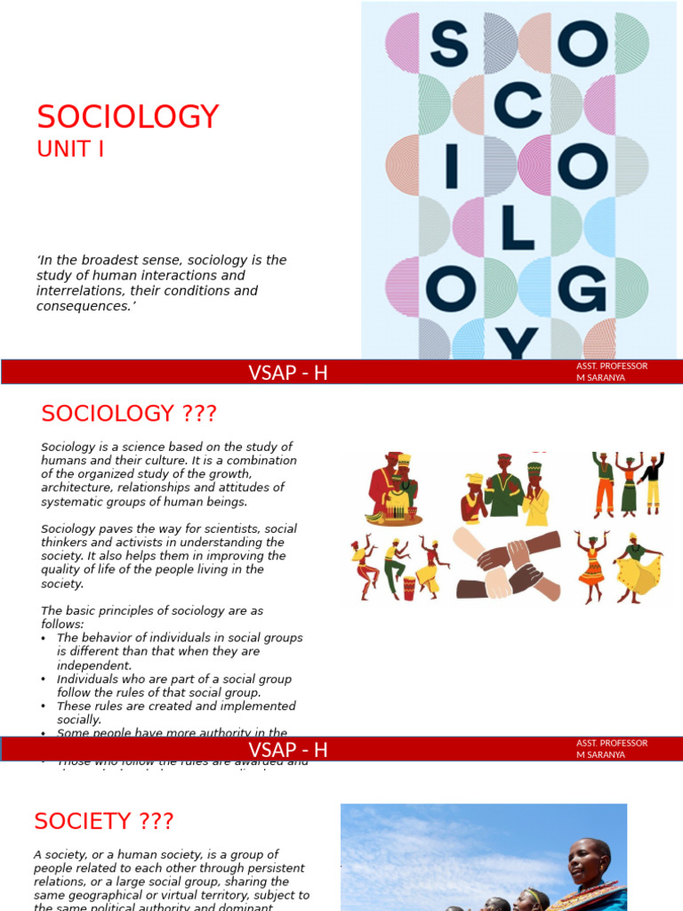 Sociology Unit 1 | PDF