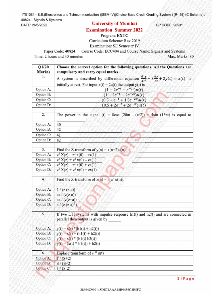 ss question paper mumbai 5 | PDF