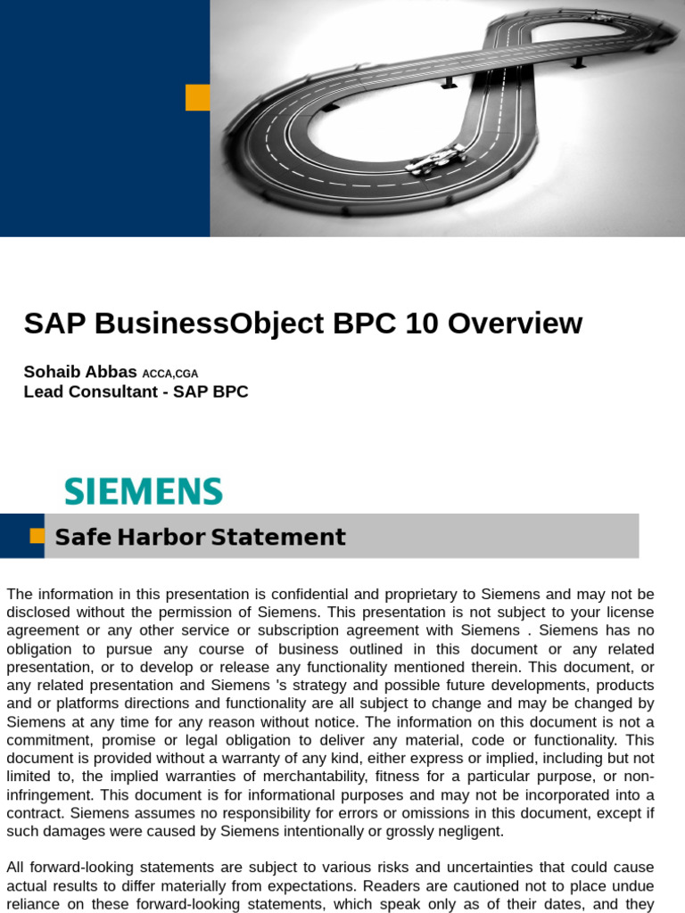Sap BPC 10 Overview | PDF