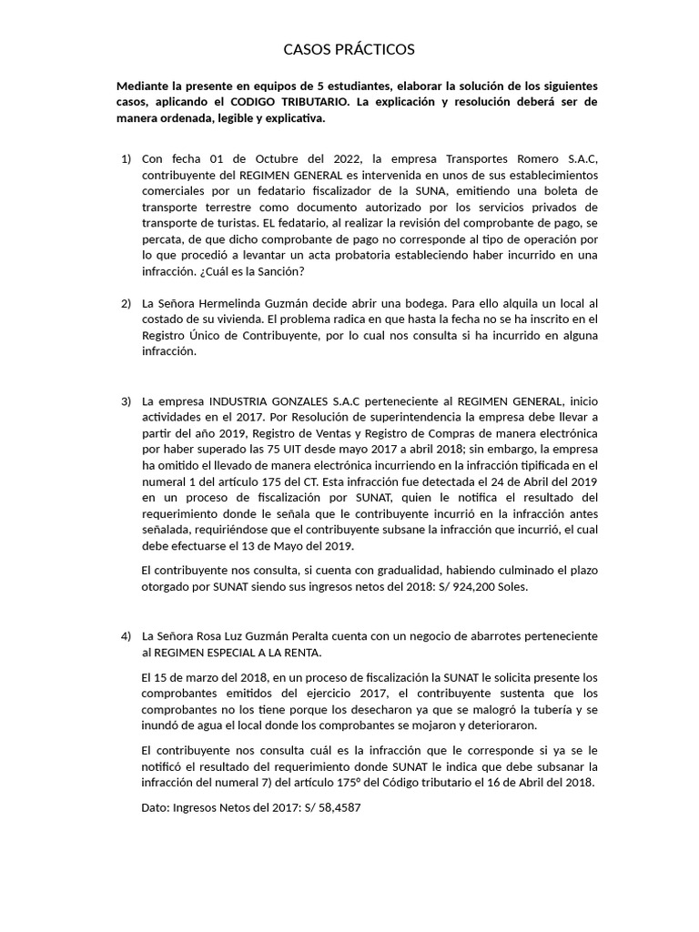 Casos Practicos | PDF