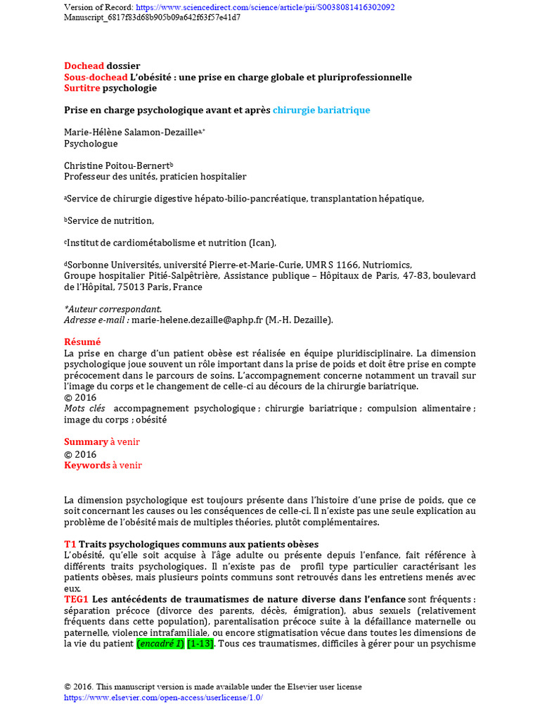 Accompagnement Pré Et Post Opératoire | PDF