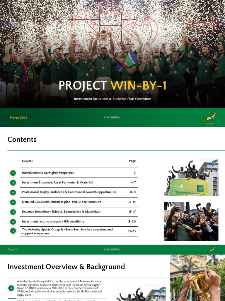Project WIN-By-1 BP and Returns 220324 B.SF | PDF | Equity (Finance ...