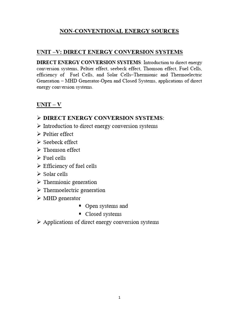 Unit V NCES | PDF | Electrochemistry | Science & Mathematics