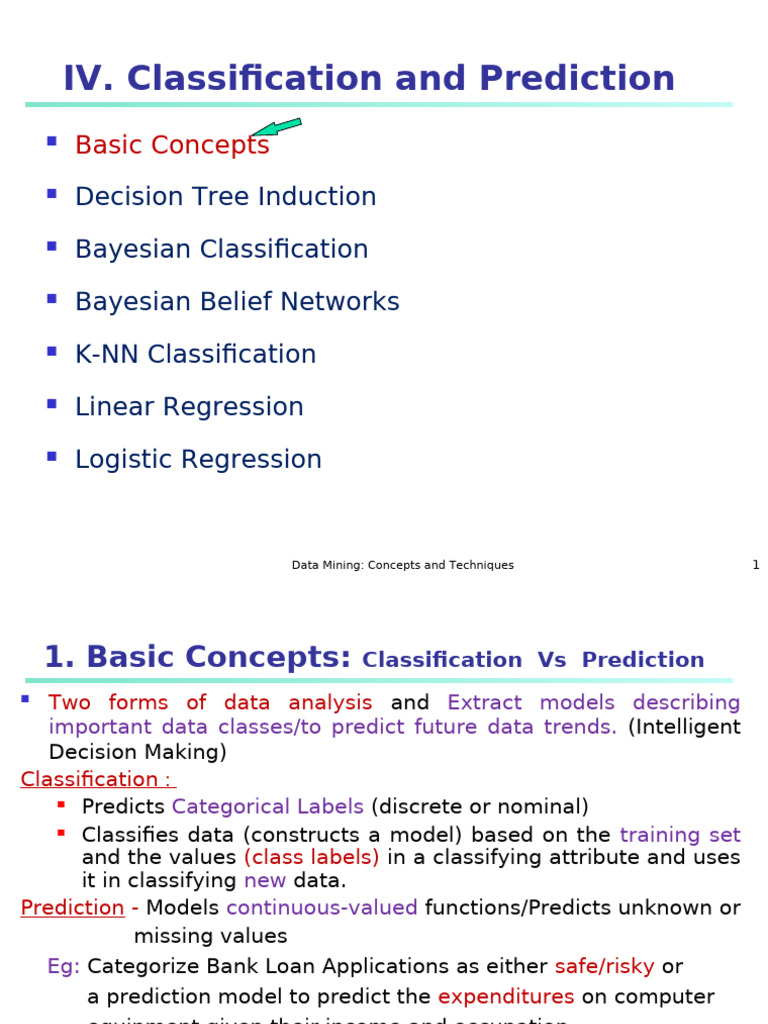 3-Classification and Prediction | PDF