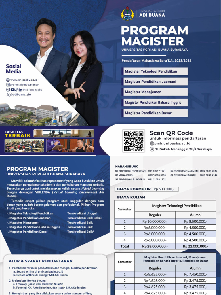 Brosur Pasca Adi Buana Genap 2023 2024 | PDF