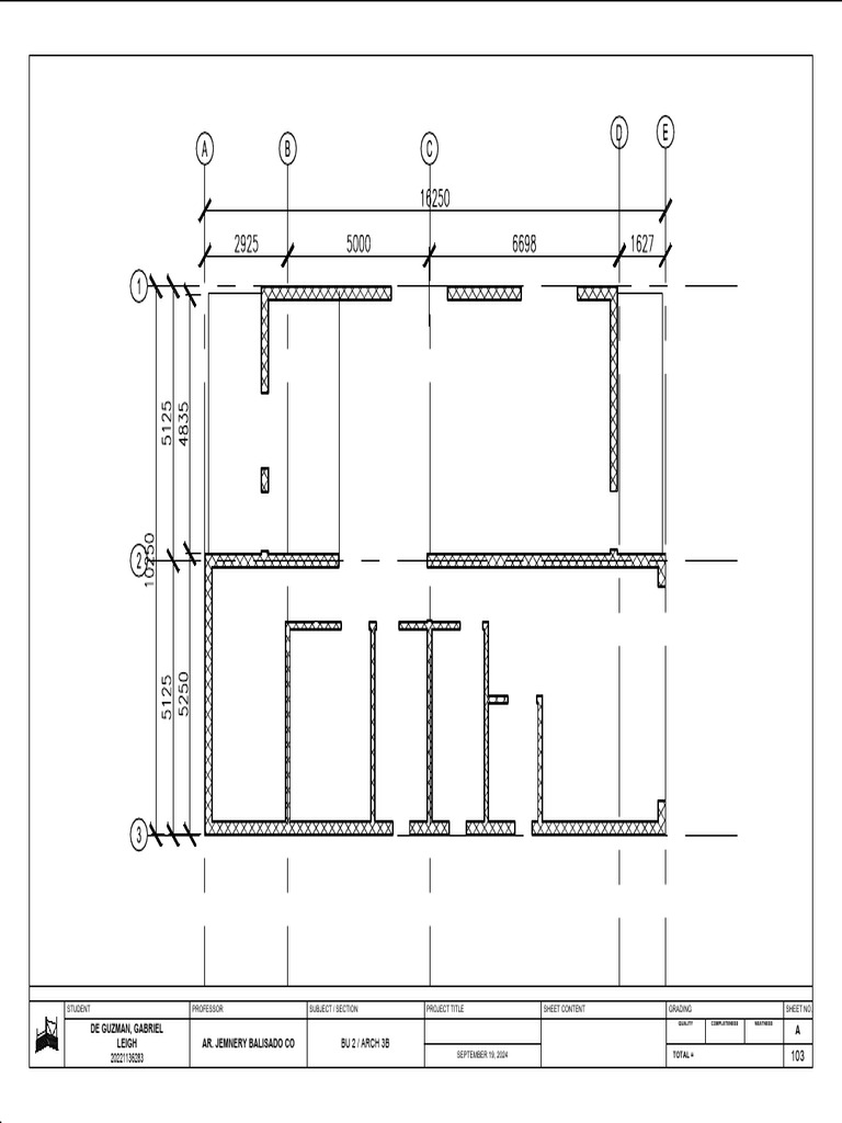 A B E D C: Ar. Jemnery Balisado Co A de Guzman, Gabriel Leigh | PDF