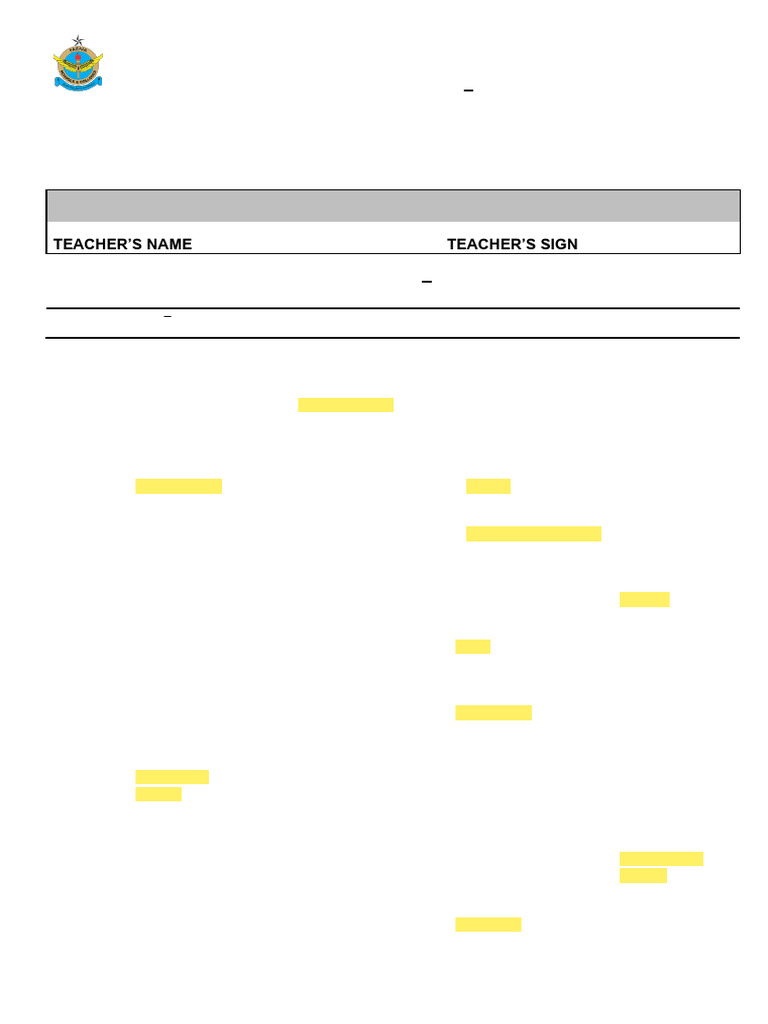 Mid-Year - Computer SC (VIII) 23-24 (PA) | PDF