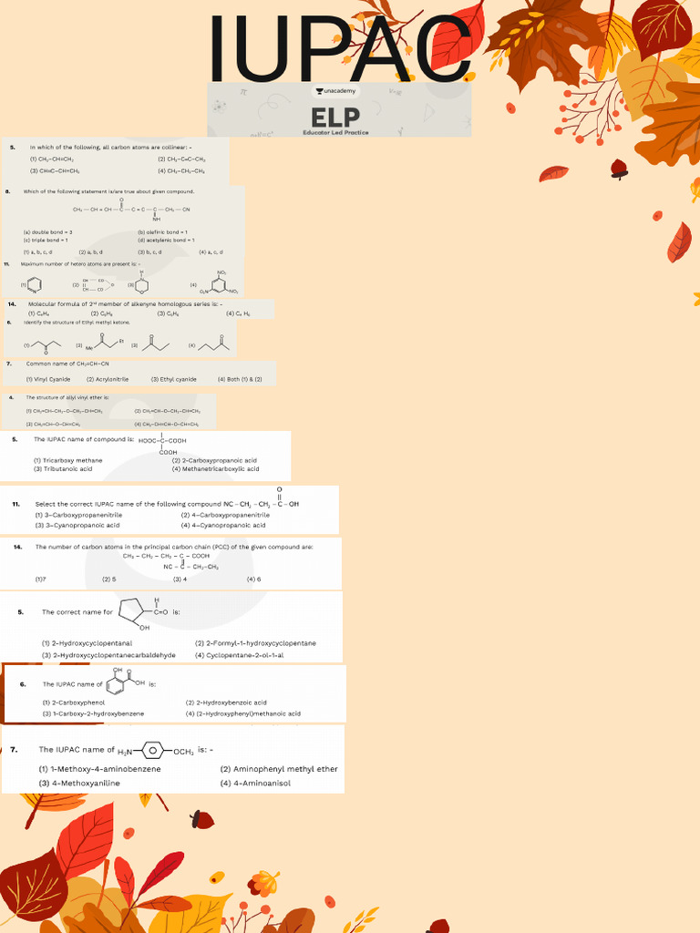 ELP refined iupac nomenclature | PDF