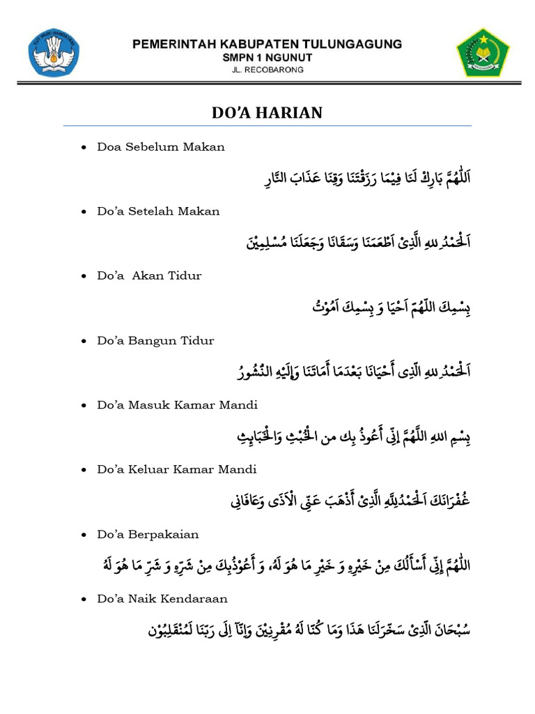 Do'a Harian | PDF