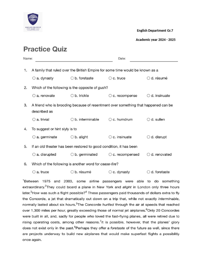 Quiz 4 G.7 | PDF