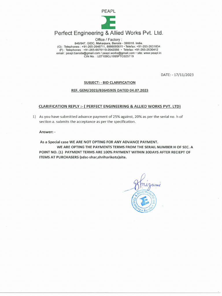Bidclarification | PDF
