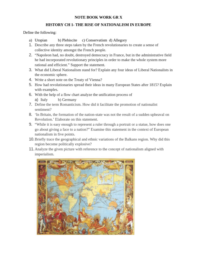 NOTE BOOK WORK GR X His Pol SC CH 1 | PDF