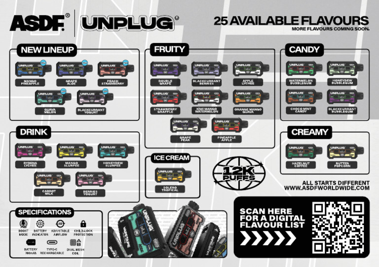 Asdf Unplug 25 Flavours 1 1 | PDF