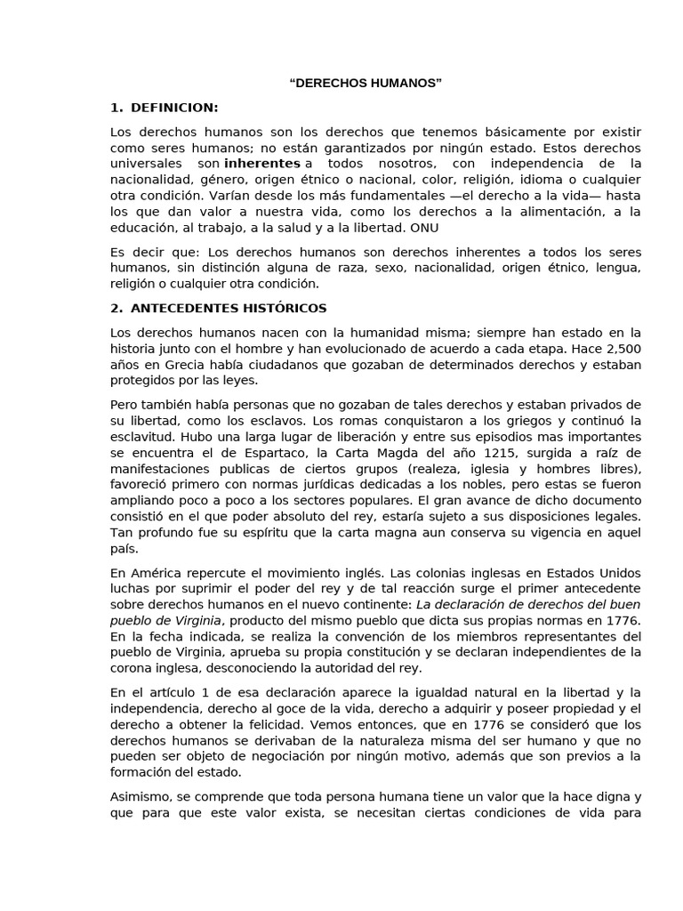 Derechos Humanos | PDF | Derechos humanos | Política