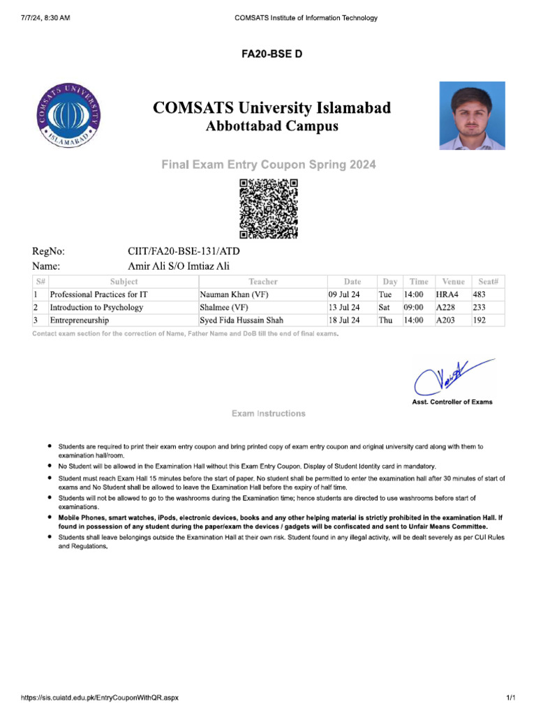 Exam Coupon | PDF