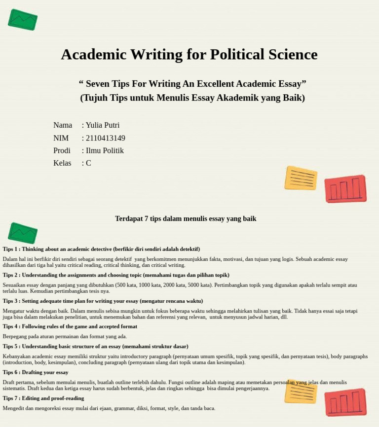Tips Menulis Essay Akademik Yang Baik | PDF