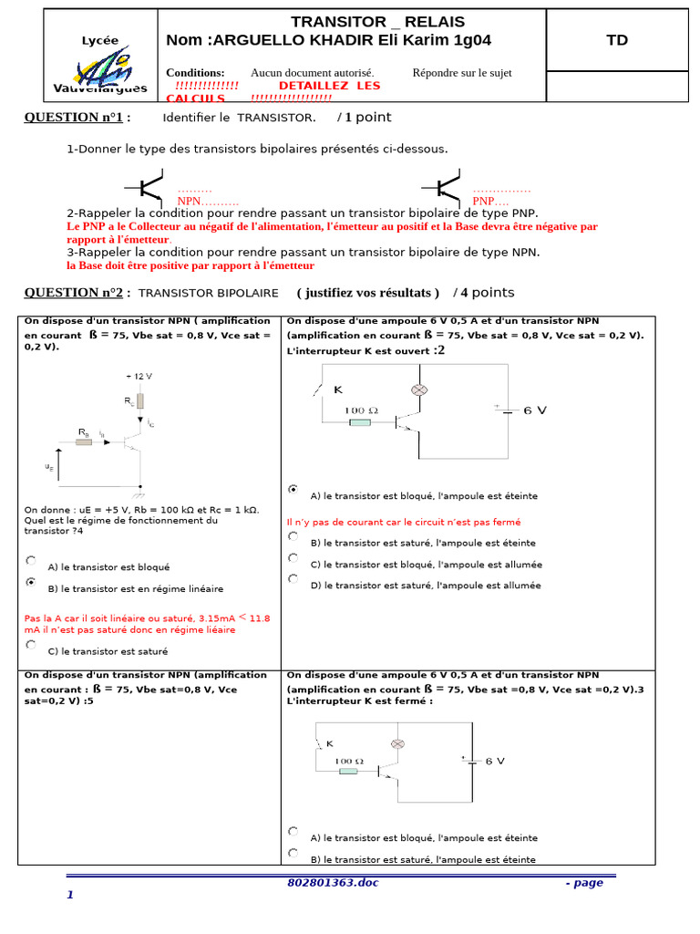 TD Transistor RELAIS ELV 2024 | PDF