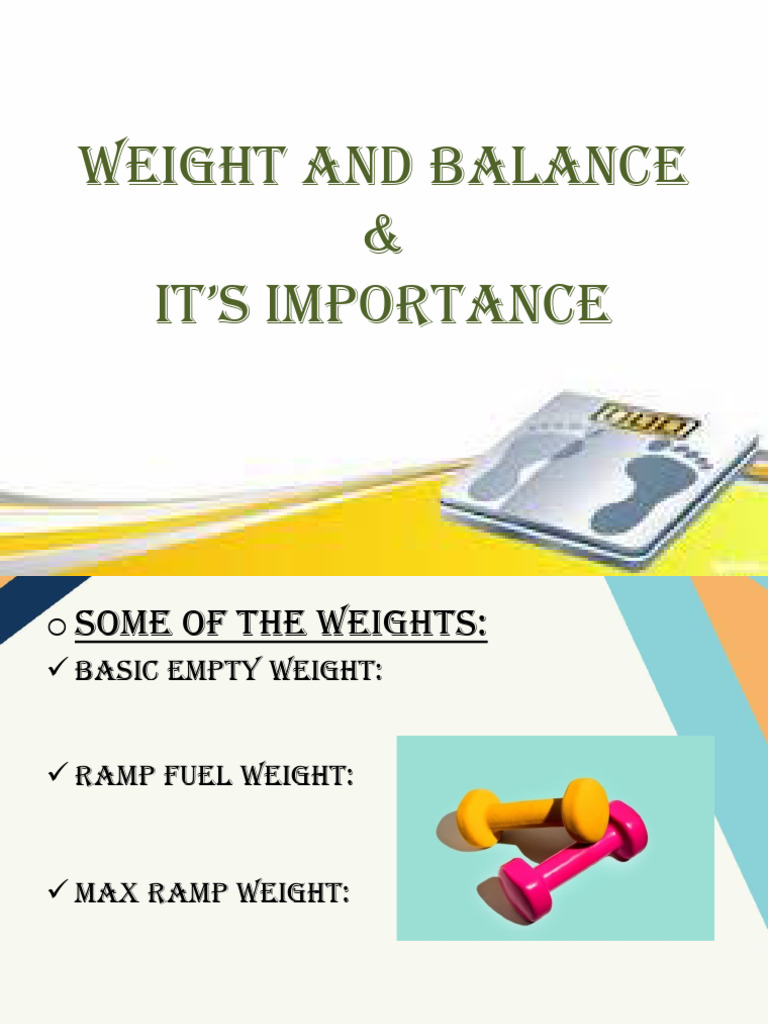 Weight and balance | PDF