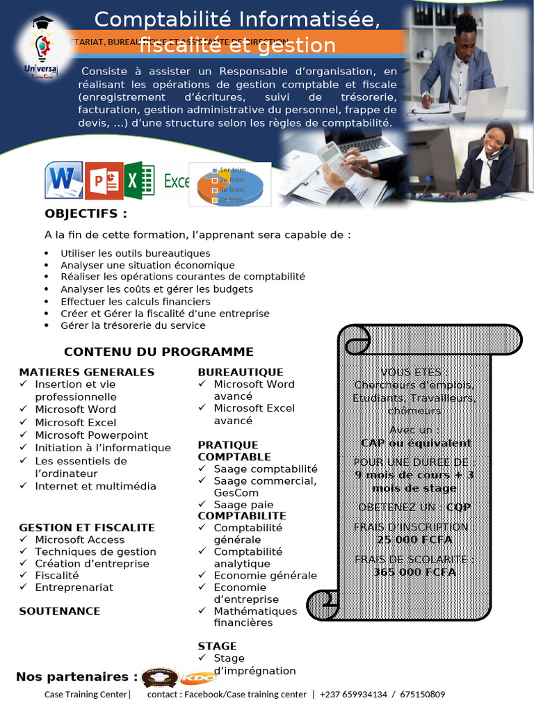 Fiche - Synoptique - Comptabilite Informatise Gestion 1an | PDF