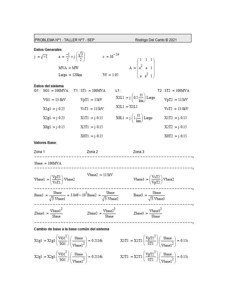 Mathcad - PROBLEMA 1 TALLER 5 PIS01 | PDF