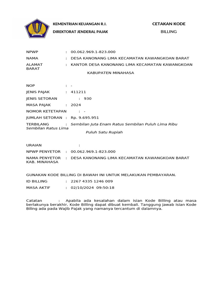 Kementrian Keuangan R | PDF