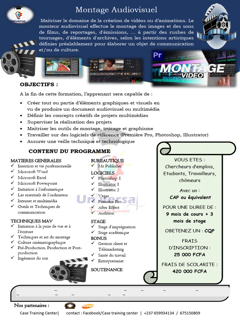 Fiche - Synoptique - Montage Audiovisuel | PDF