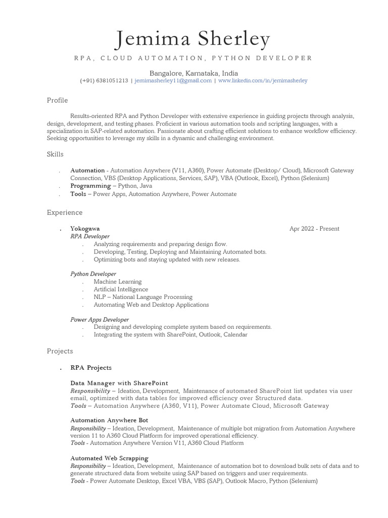 Jemima Sherley | PDF