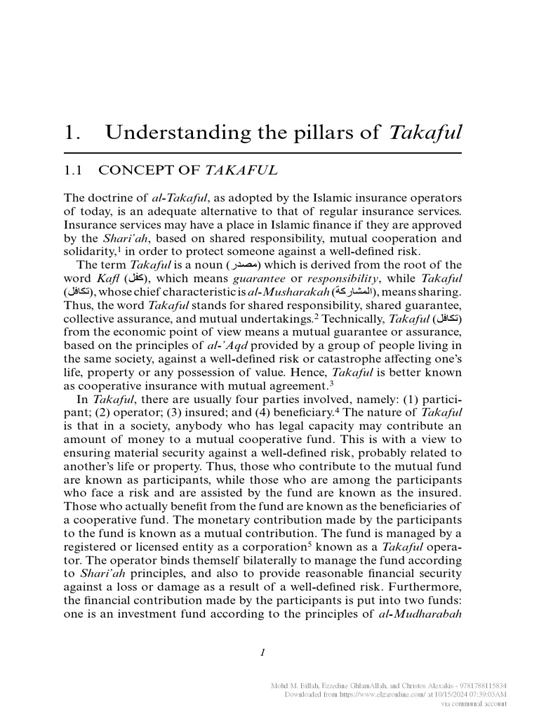 Understanding The Pillars of Takaful | PDF | Insurance | Muhammad
