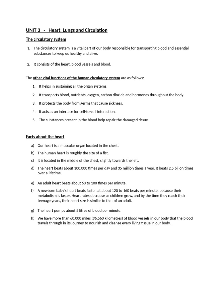Unit 3 - Notes To Copy P6 | PDF