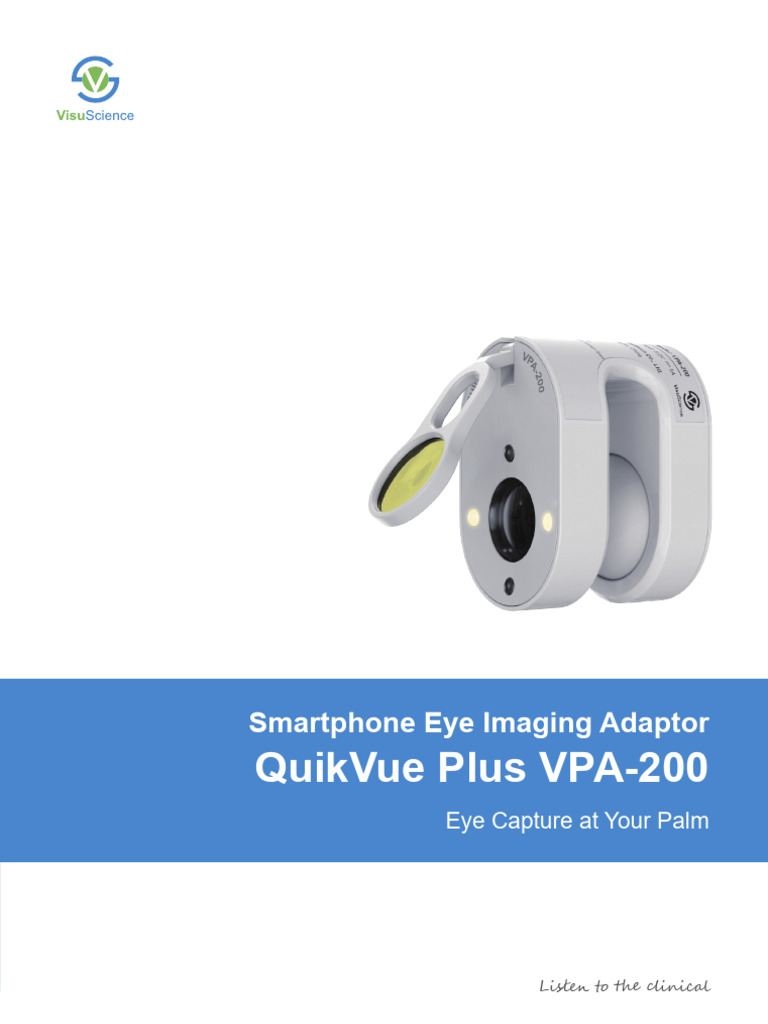 QuikVue Smartphone Eye Imaging Adaptor | PDF | Ophthalmology | Technology & Engineering