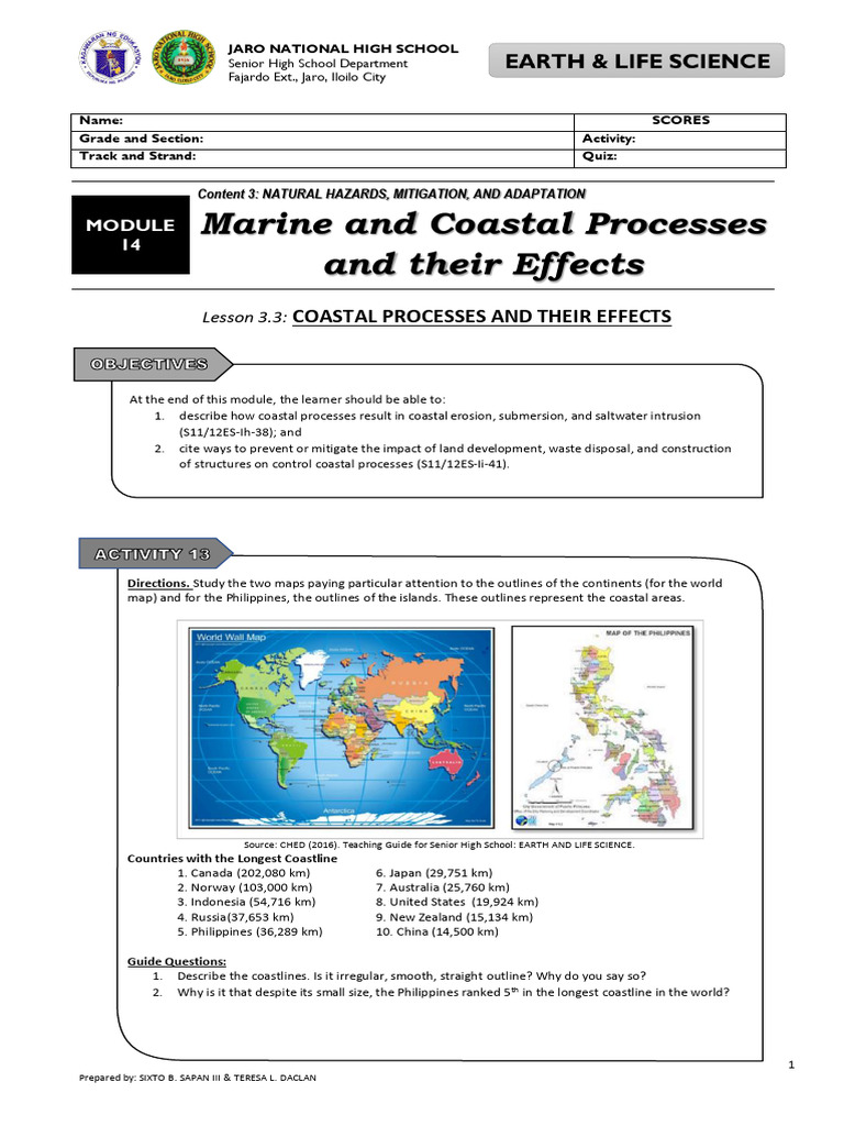 Coastal Processes and Hazards Overview | PDF | Natural Disasters | Sea