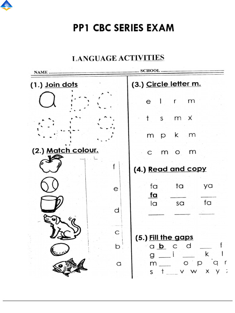 Language Activities Pp1 (1) | PDF