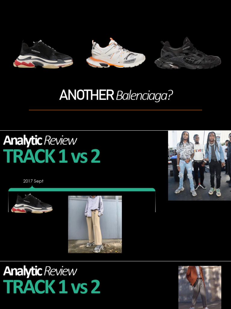 Balenciaga Track 1 Vs Track 2 | PDF