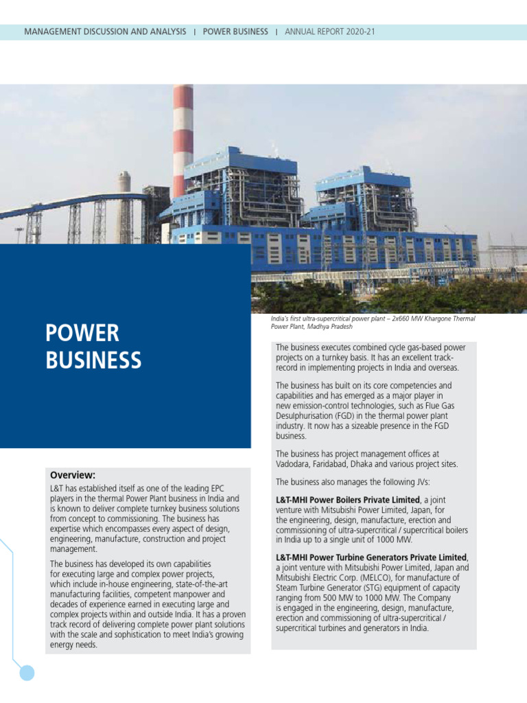 Power Business - MDA LNT AR20-21 | PDF