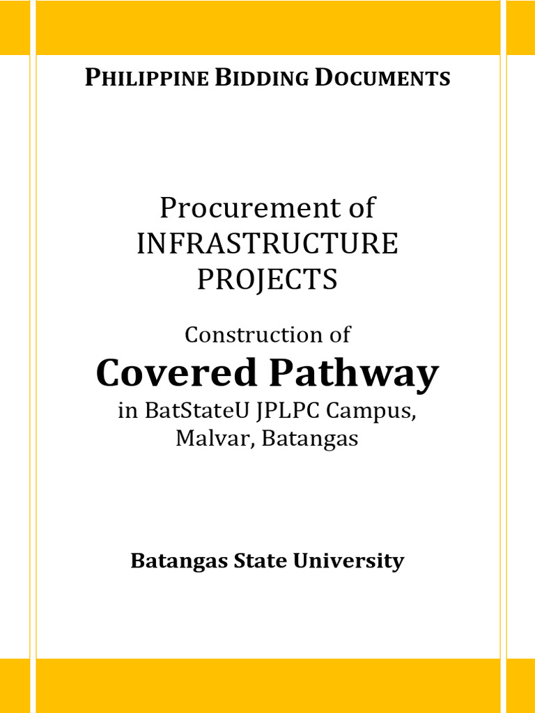 Construction of Covered Pathway (Malvar) | PDF