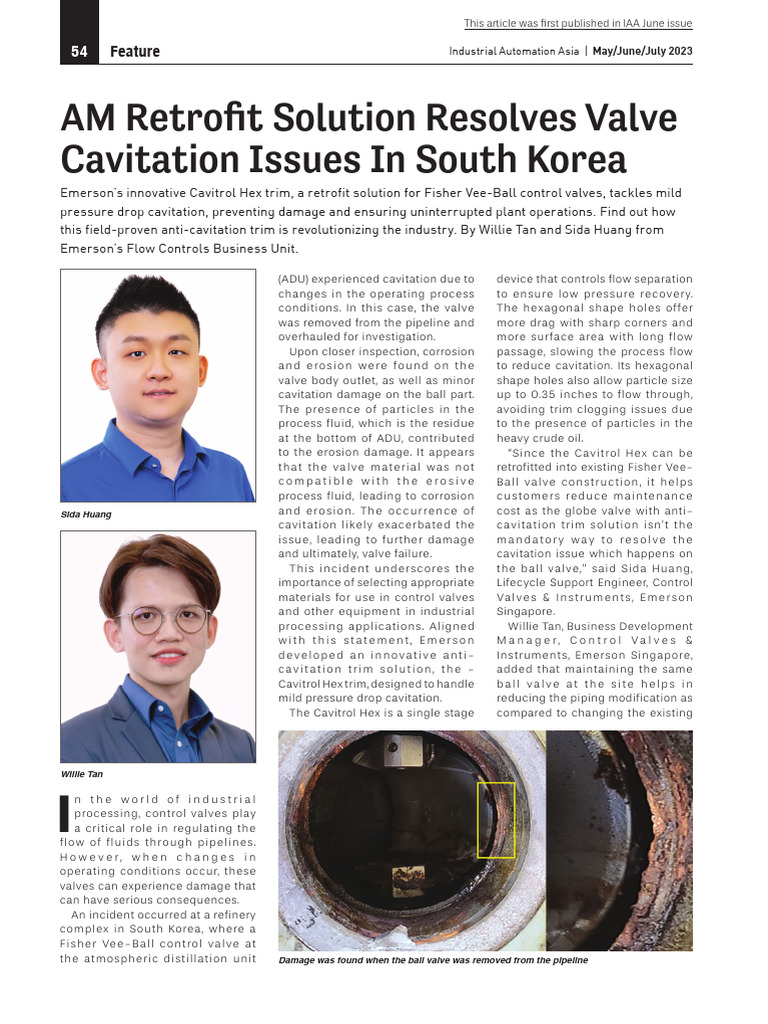 Article Additive Manufacturing Solution Resolves Valve Cavitation ...