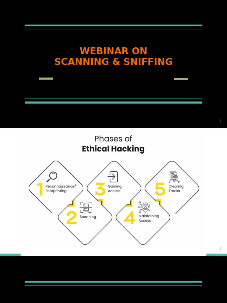 Webinar On Scanning & Sniffing | PDF