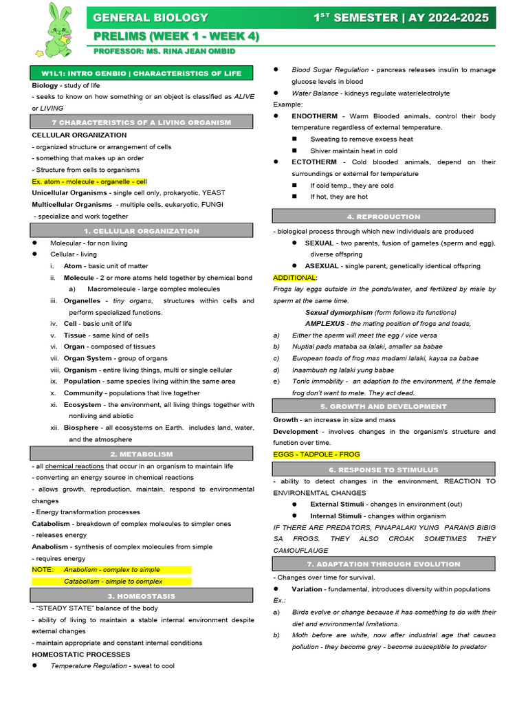 Genbio Prelims | PDF