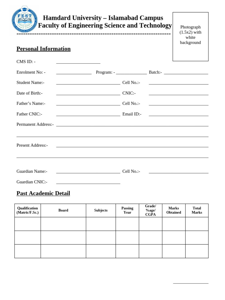 Student Personal Information | PDF