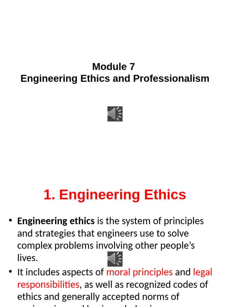 Module 7 Ethics and Professionalism | PDF