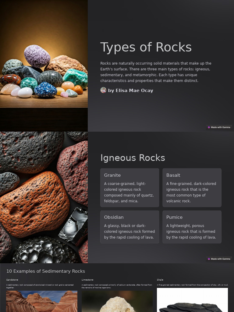Types-of-Rocks | PDF