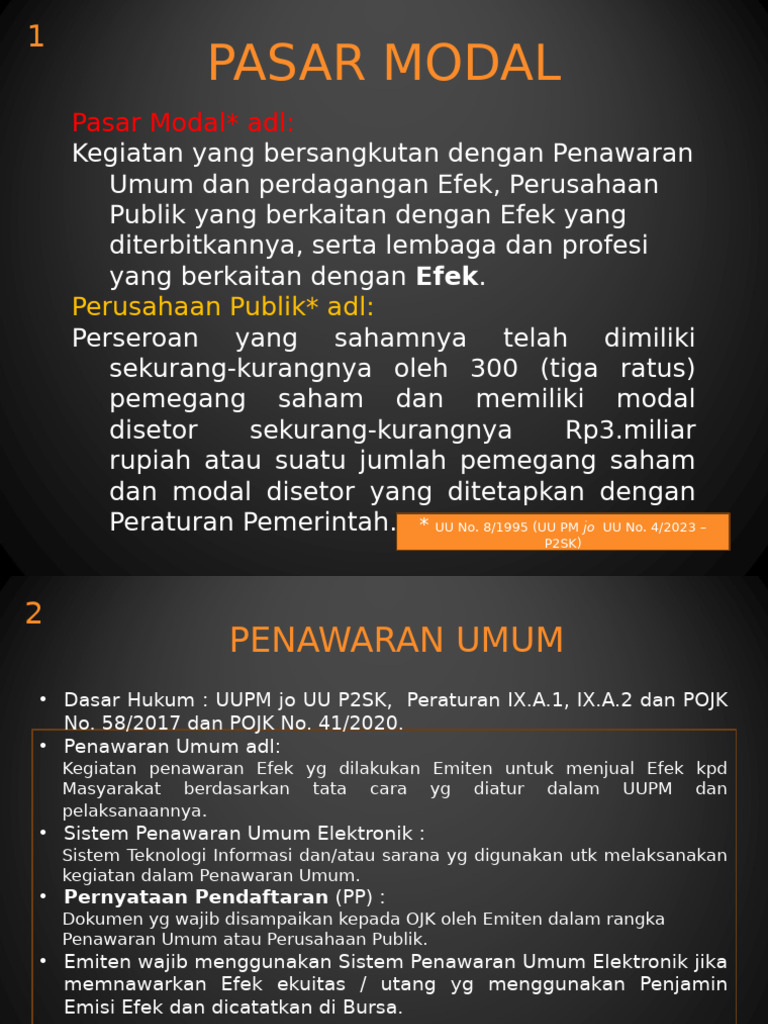 Pasar Modal Dan Ipo | PDF