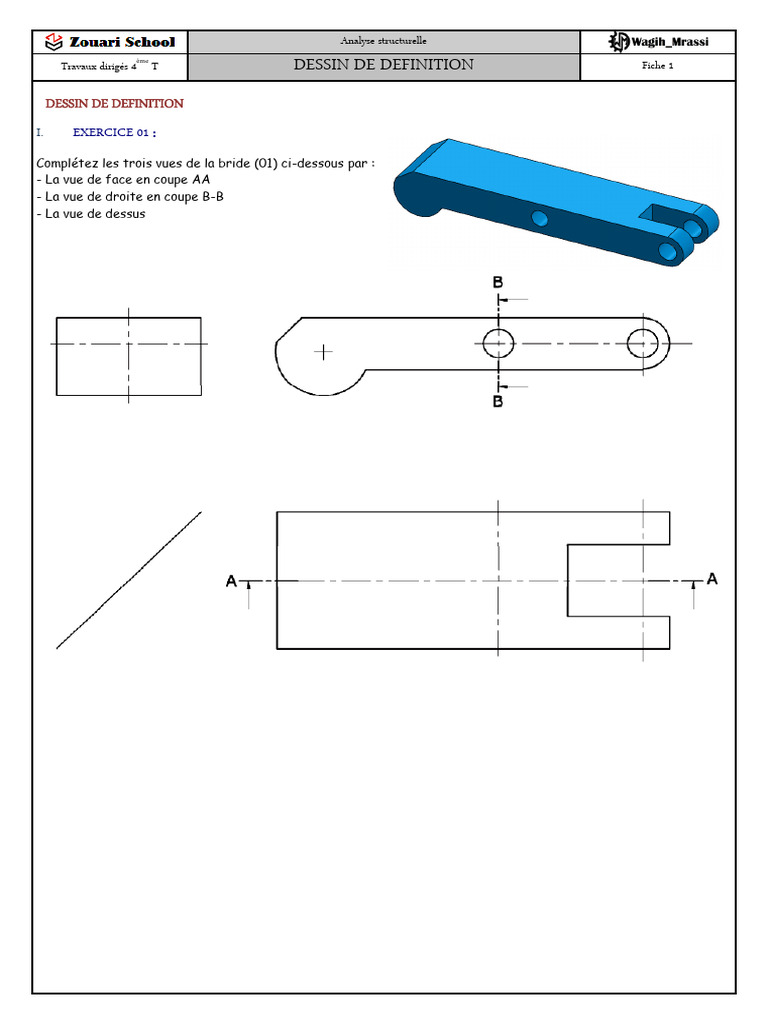 TD Dessin de Définition Dun Produit | PDF
